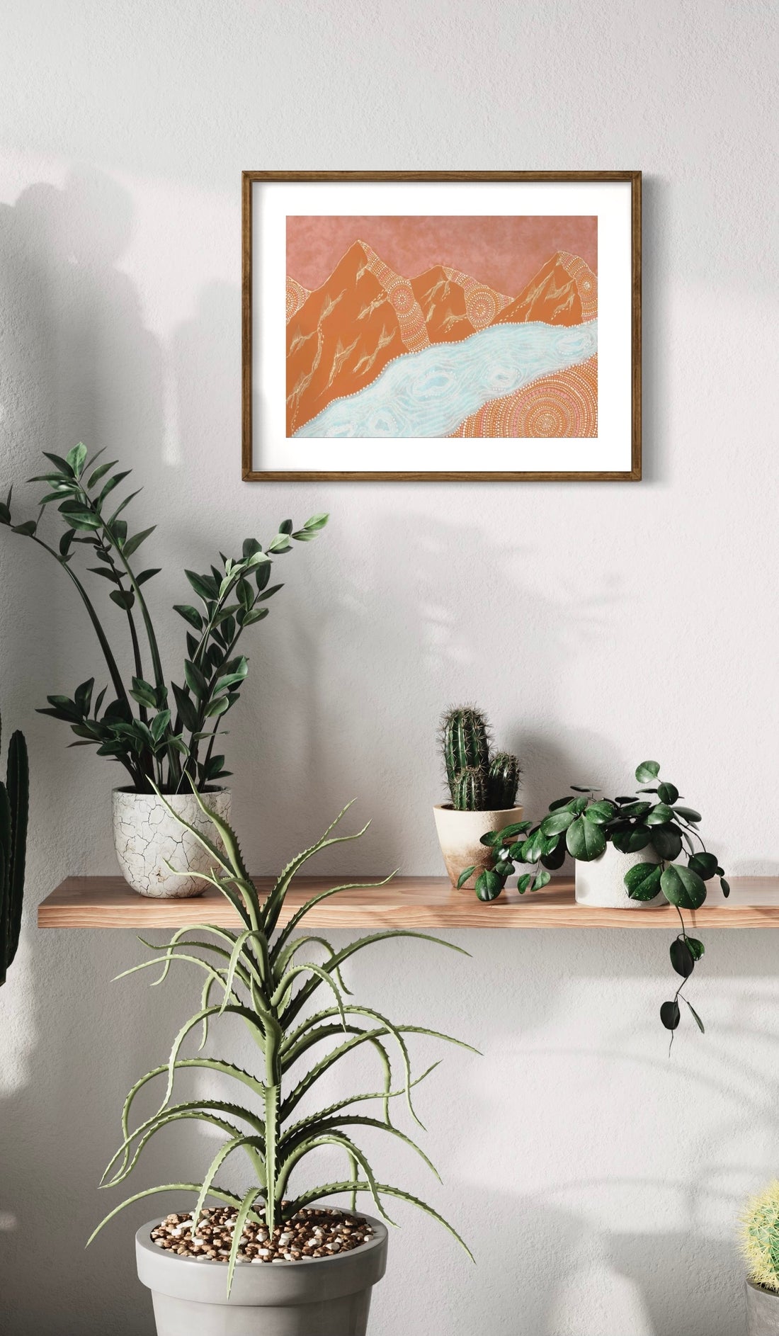 The Strength of the singing river | Aboriginal Art Print | By Sharon Robbie