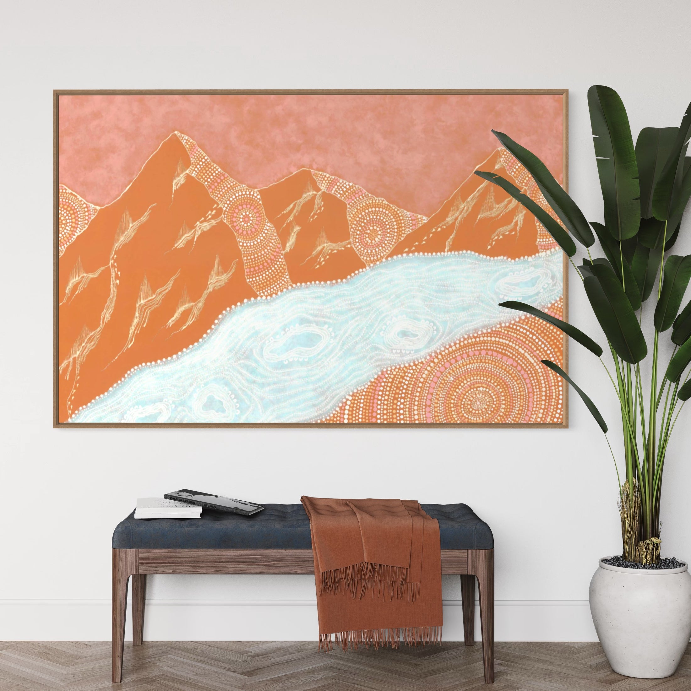 The Strength of the singing river | Aboriginal Art Print | By Sharon Robbie