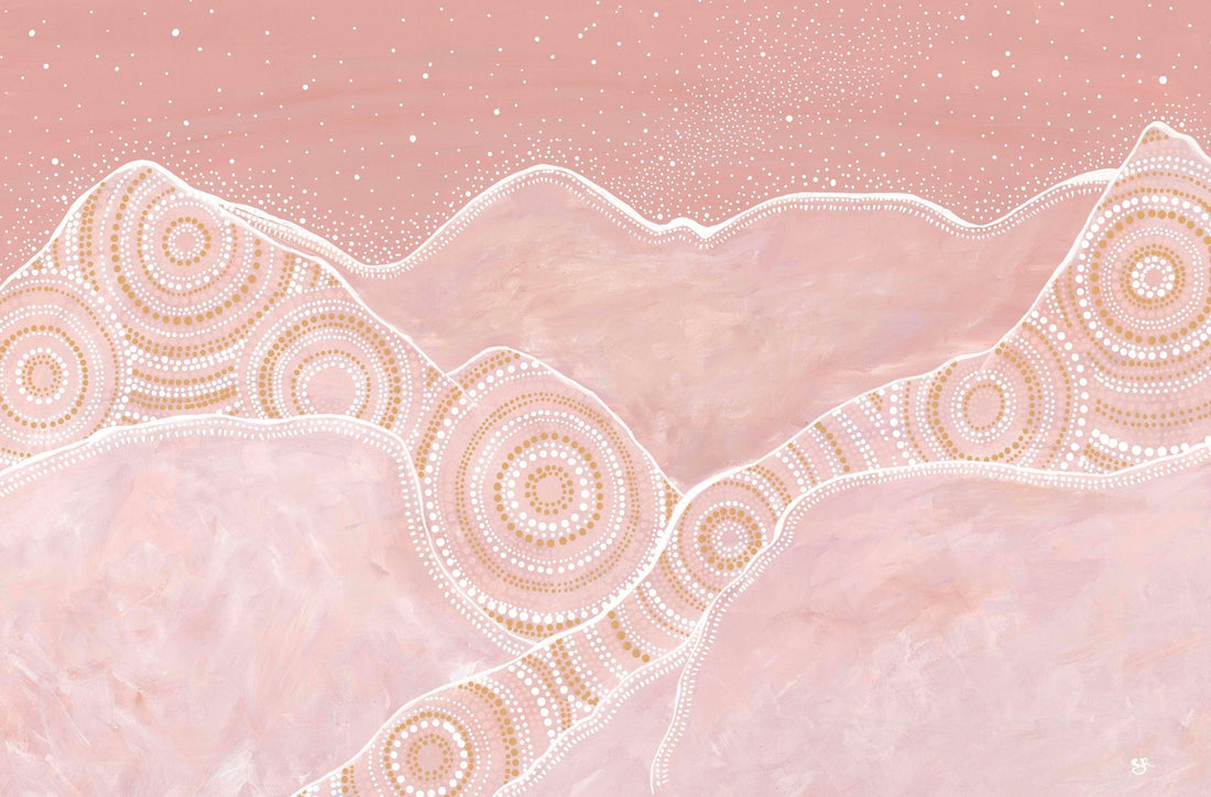 Strength of the mountain series | Aboriginal Art Print | By Sharon Robbie