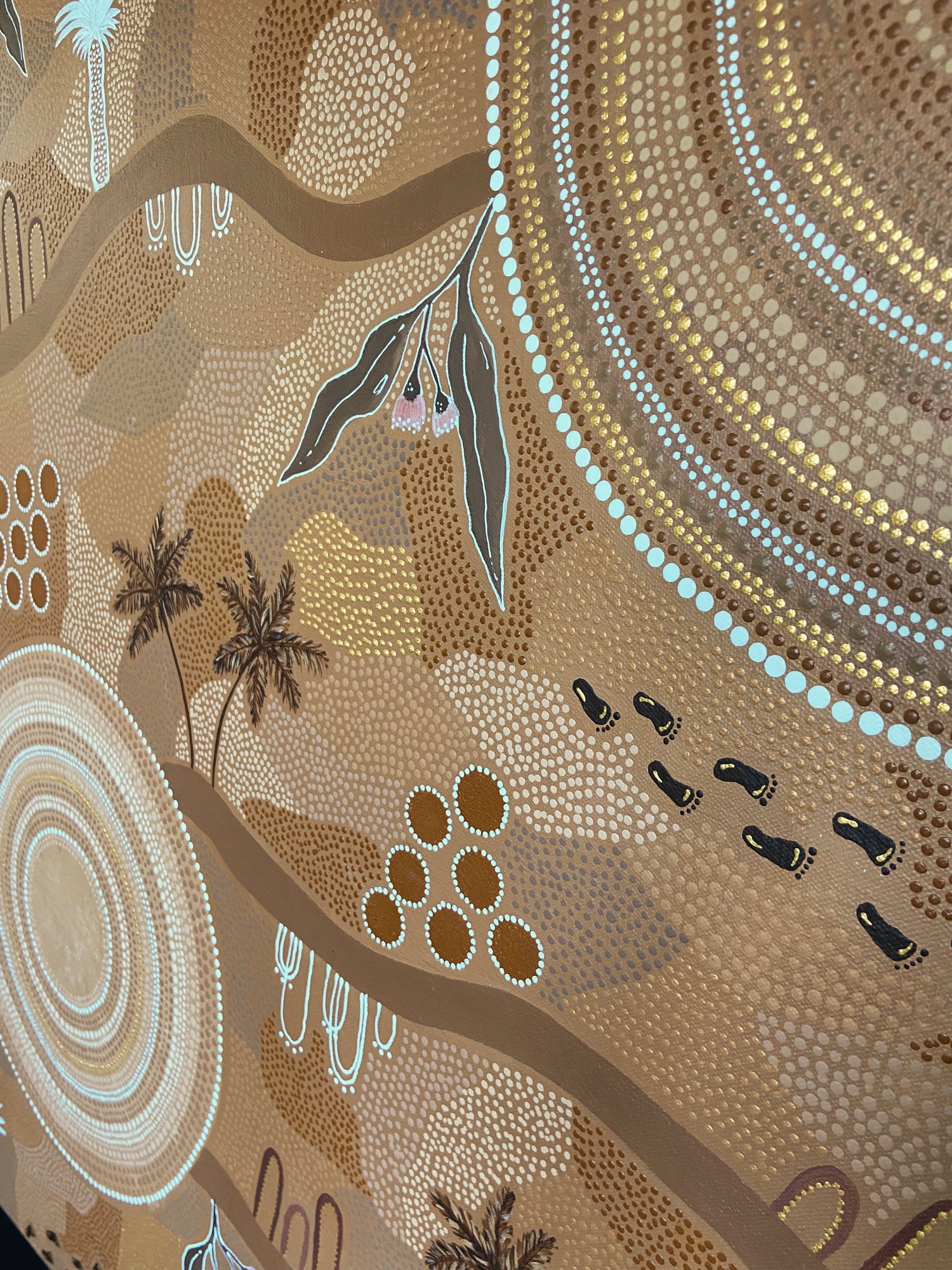 Golden Land | Aboriginal Art Print | By Clara and Emily Trindall ...